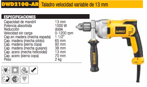 Taladro Eléctrico De Alto Torque Para Uso en Metalúrgica/Metalmecánica ...