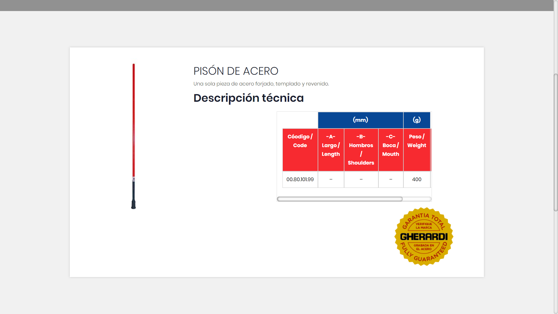 Pisón Manual de Acero Para Compactar Tierra en la Colocación de Postes ...