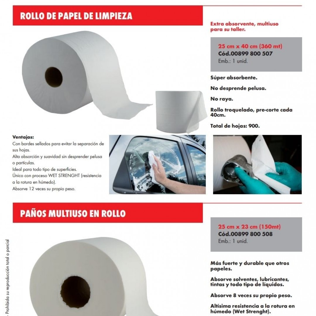 Papel de Limpieza Ultra Absorbente Sin Pelusa Para Usar en Vidrios y ...