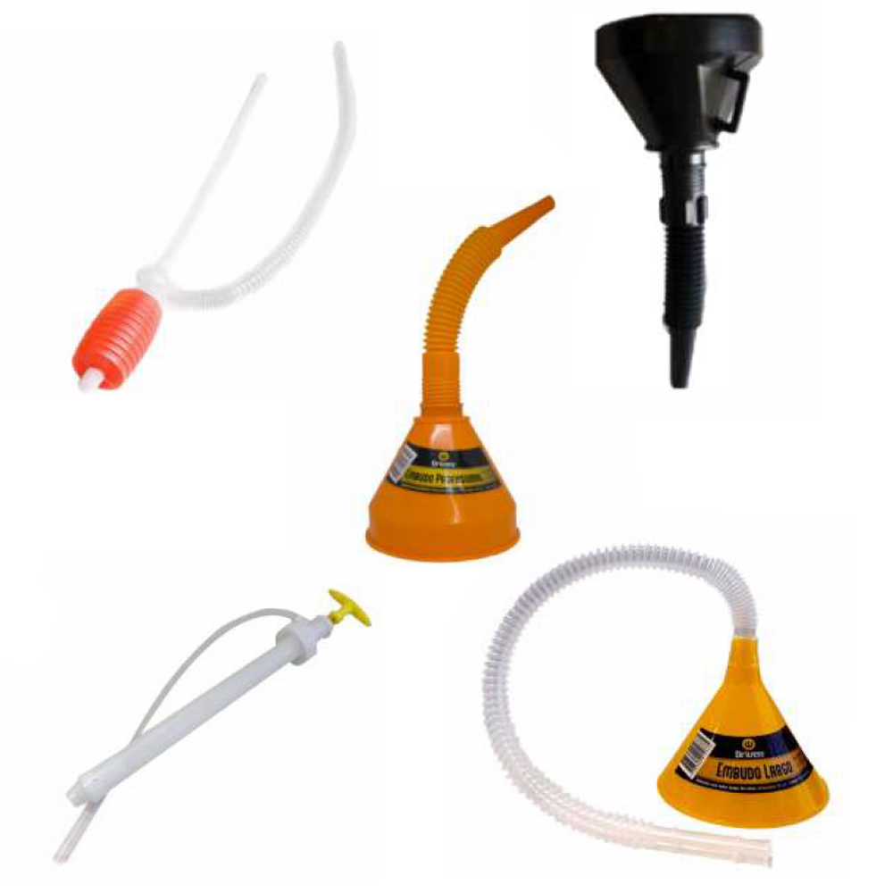 Accesorios. Embudo y bomba de trasvase Driven